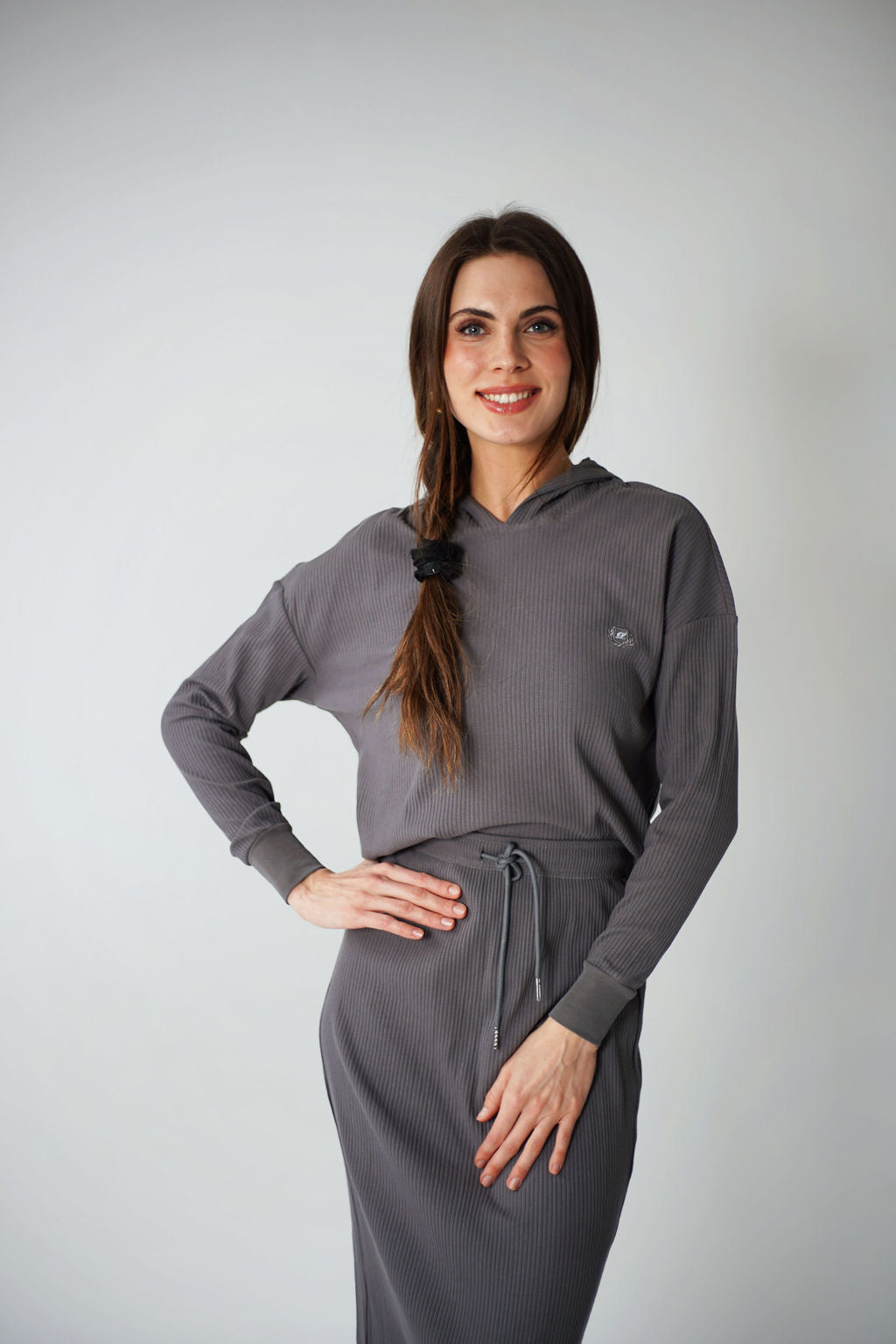 Grey Drawstring skirt – LOU&UP